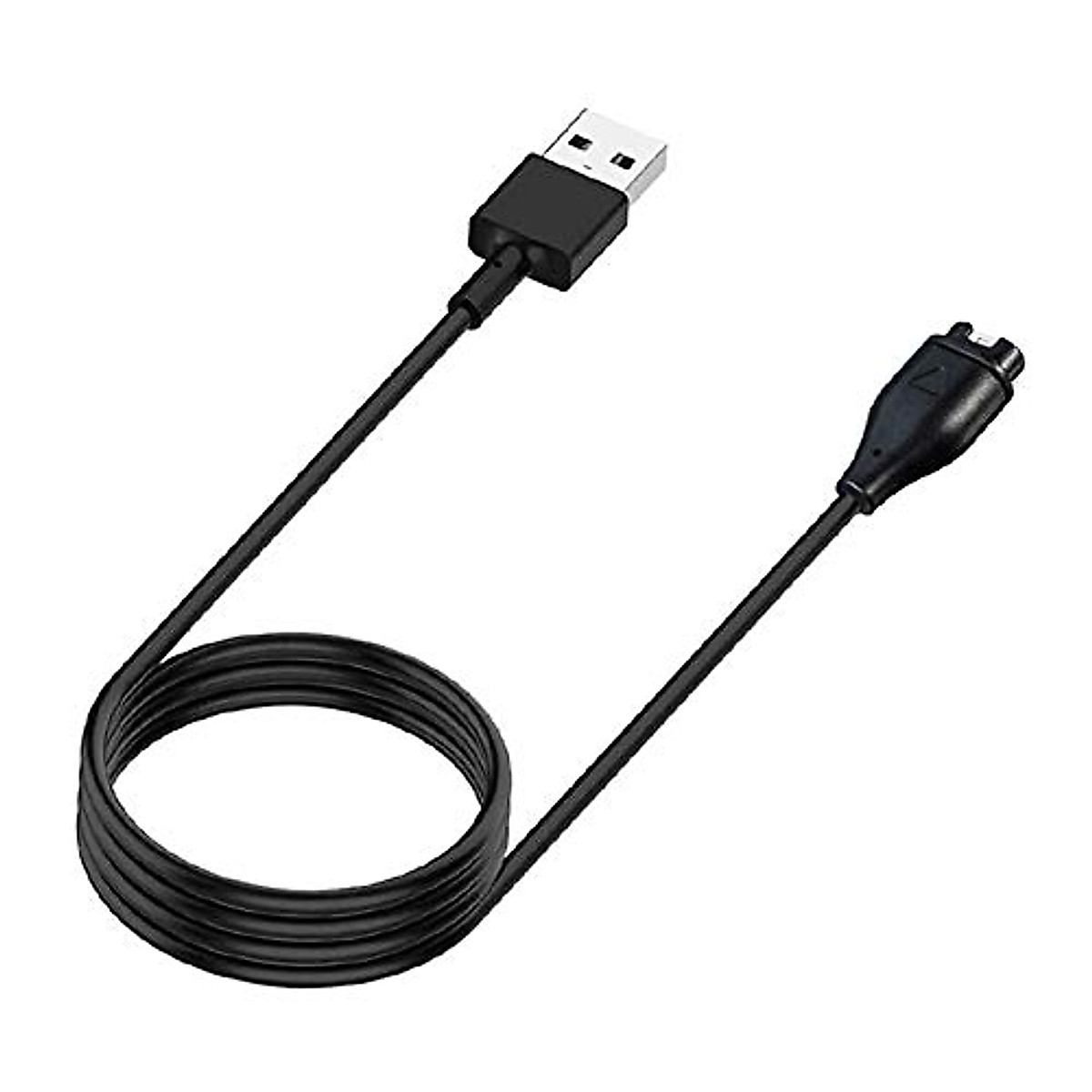 Kissmart Replacement Charger for Garmin Vivoactive 4, Charging Cable Cord Plus a White Silicone Charger Port Protector Anti Dust Plug for Garmin Vivoactive 4 4S Smartwatch (2 Pack)