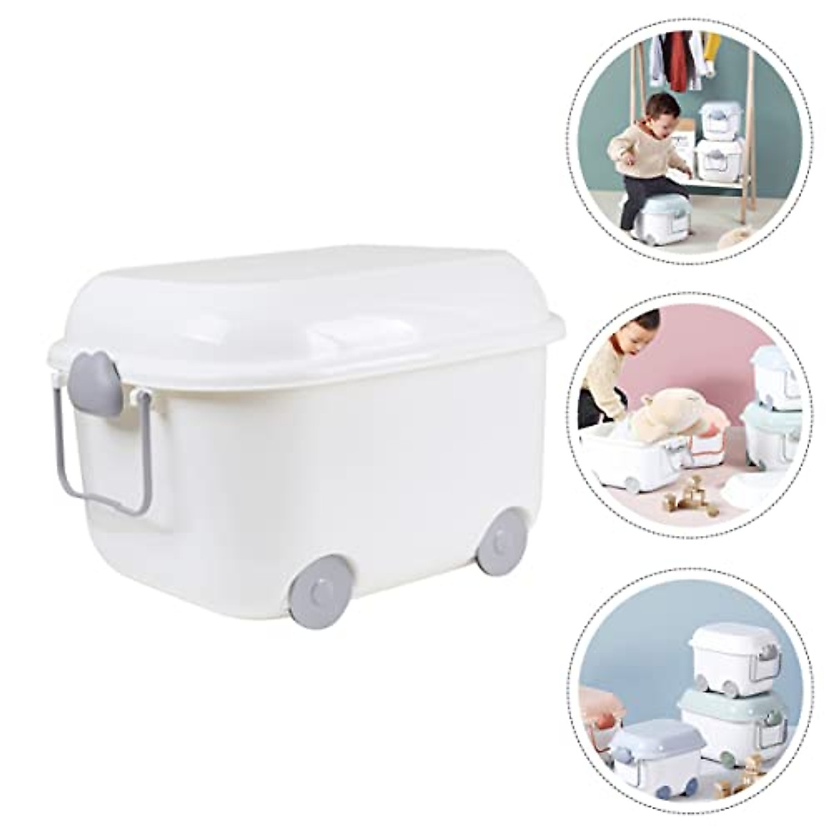 Cabilock Toy Bins Toys Storage Portable Storage Box Toys Organizer box toy storage bins toy storage box with Handle Organization Toy Bins Toys Storage