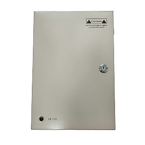 Yuarisx 18 Channel/Port DC 12V 20 Amp Security Camera Power Supply Distribution with Metal Box for Cameras, IP CCTV DVR Surveillance System