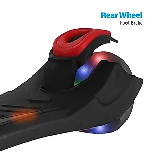 Hover-1 Ziggy Folding Kick Scooter for Kids (5+ Year Old) | Features Lean-to-Turn Axle, Solid PU Tires & Slim-Design, 110 LB Max Load Capacity, Safe, Black