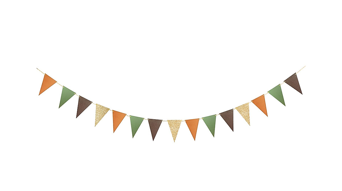 Glitter Triangles Party Banner - 15 Pcs, 10 Feet