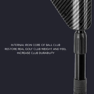 VR Golf Club Adapter Handle, Carbon Fiber VR Golf Enhanced Gaming Experience Controller for Oculus Quest2 VR Somatosensory Accessories (Peacock Blue)