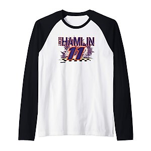 NASCAR - Denny Hamlin - Dust Storm Raglan Baseball Tee