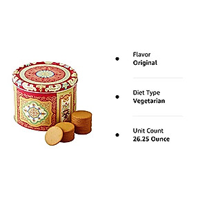 Nyakers Gingerbread Snaps Cookie Tin, Finest Ginger Snaps Original Flavor Swedish Cookie, 750 g - 26.45 oz - 1.65 lbs, With Protective Insert