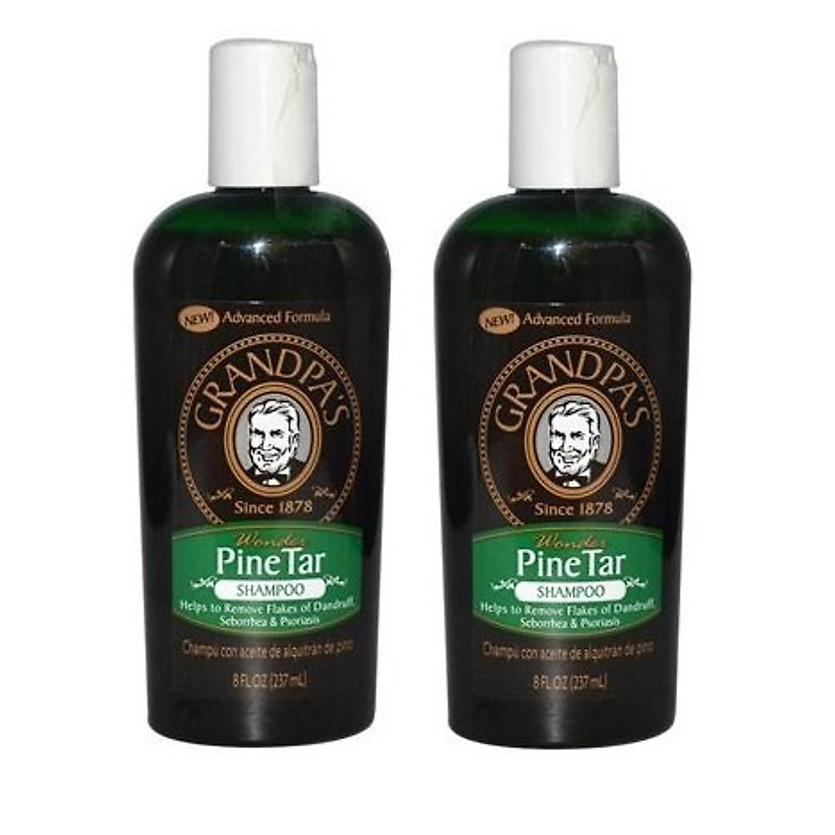 Hackerdom Grandpa's Soap: Pine Tar Shampoo, 8 oz (2 pack) by GRANDPA'S