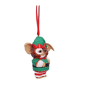 Nemesis Now Officially Licensed Gremlins Gizmo Elf Hanging Ornament, Green, 9.5cm