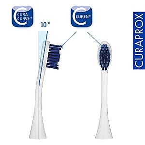 Curaprox Hydrosonic CHS 300 Power Duo Replacement Brush Heads, 2 Pieces - Curaprox Electric Toothbrush Heads/Replacement Toothbrush Heads - 2 Pack