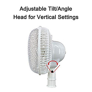 Optimus F-0702 Indoor Plug-in Fan, Household, White