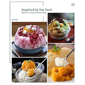 MYBAQ,Ice Crusher,Manual Ice Crusher,Manual Ice Shaver,Ice Shaver Machine for Home Use,Shaved Ice,8.97" L*4.72" W*10.83H,Suitable for Making Smoothie, Shaving Lemon Slice, Shaving Chocolate chip.