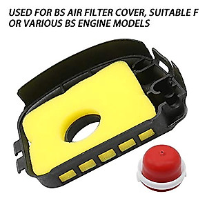 595660 Air Cleaner Cover 799579 Air Cleaner Foam Filter 594281 Primer for Lawn Mower BS 2Pack