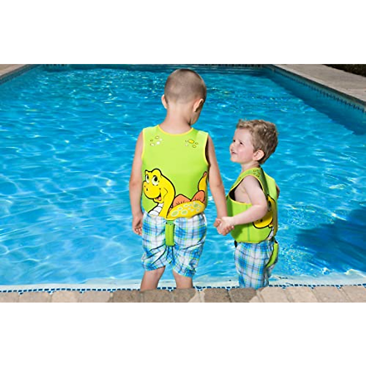Poolmaster 50566 Learn-to-Swim Dino Kid's Swim Vest, 1-3 Years Old