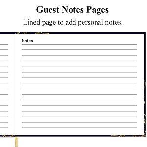 Funeral Guest Book - GuestBook for Memorial & Funeral Services, Guest Sign-in Book & Guestbook Planner, 440 Guests Entries with Name & Address, Memory Book for Funeral Guest Registry, 9" x 7", Black