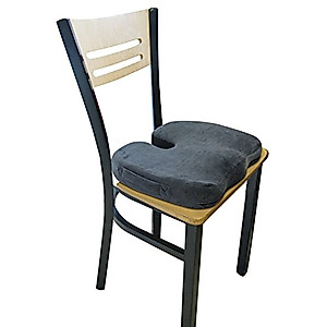 TravelMate Gel-Enhanced Memory Foam Seat Cushion – Perfect for Office Chair & Car Seat Cushion – Helps Relief from Tailbone Pain – Reduce Pressure on Coccyx & Hip – Non-Slip Washable Cover