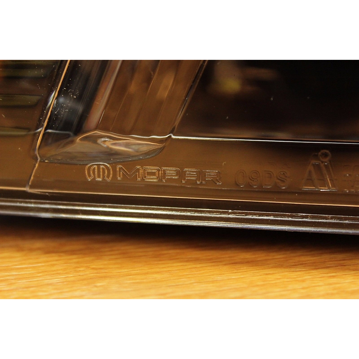 Mopar Dodge Ram 1500 2500 3500 Set Of Black Bezel Halogen Headlights OEM