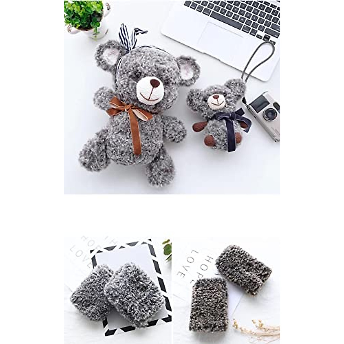 YUYOYE Super Soft Fluffy Fur Yarn for Crochet and Knitting, Faux Fur Thick & Quick Bulky Yarn (700-Ginger)