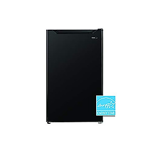 Danby DAR032B1BM 3.2 Cu.Ft. Mini Fridge In Black - Free-Standing All Fridge For Bedroom, Living Room, Kitchen, Dorm