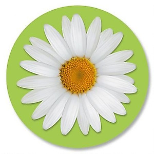 Daisy Envelope Seals - Set of 24 (1 Design) Sticker Seals on 8-1/2" x 11" Sheet