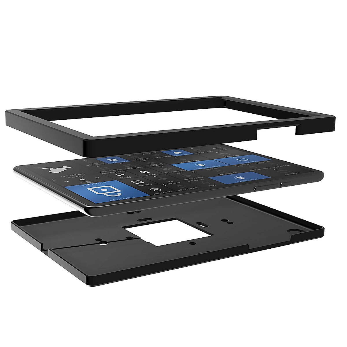 Smart Home Mount Wall Mount Kit for Samsung Galaxy Tab A8 10.5 Tablet (SM-x200 / 205) - Black