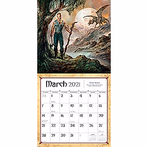 Boris Vallejo and Julie Bell's Fantasy Wall Calendar 2021