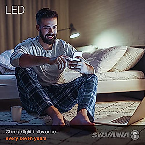 SYLVANIA ECO LED A19 Light Bulb, 60W Equivalent, Efficient 9W, 7 Year, 750 Lumens, Non-Dimmable, Frosted, 5000K Daylight, Pack of 24 (40987)