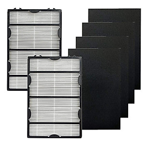PUREBURG HPAF60 True HEPA Replacement Filter Set Compatible with Holmes Filter B Fits HPAF60 HAPF600 HAPF60 HAPF600D-U2 HAP8650B HAP8650B-NU Biaonaire GE 106633 Air Purifiers