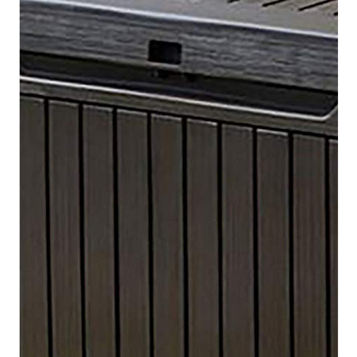 Keter 123 x 53.5 x 57 cm Springwood Outdoor Plastic Storage Box Garden Furniture - Brown