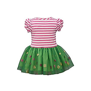 Bonnie Jean Girl's St Patrick's Day Outfit - Shamrock Tutu Dress with Headband for Baby, Toddler and Little Girls, Green/Pink/White, 24 Months