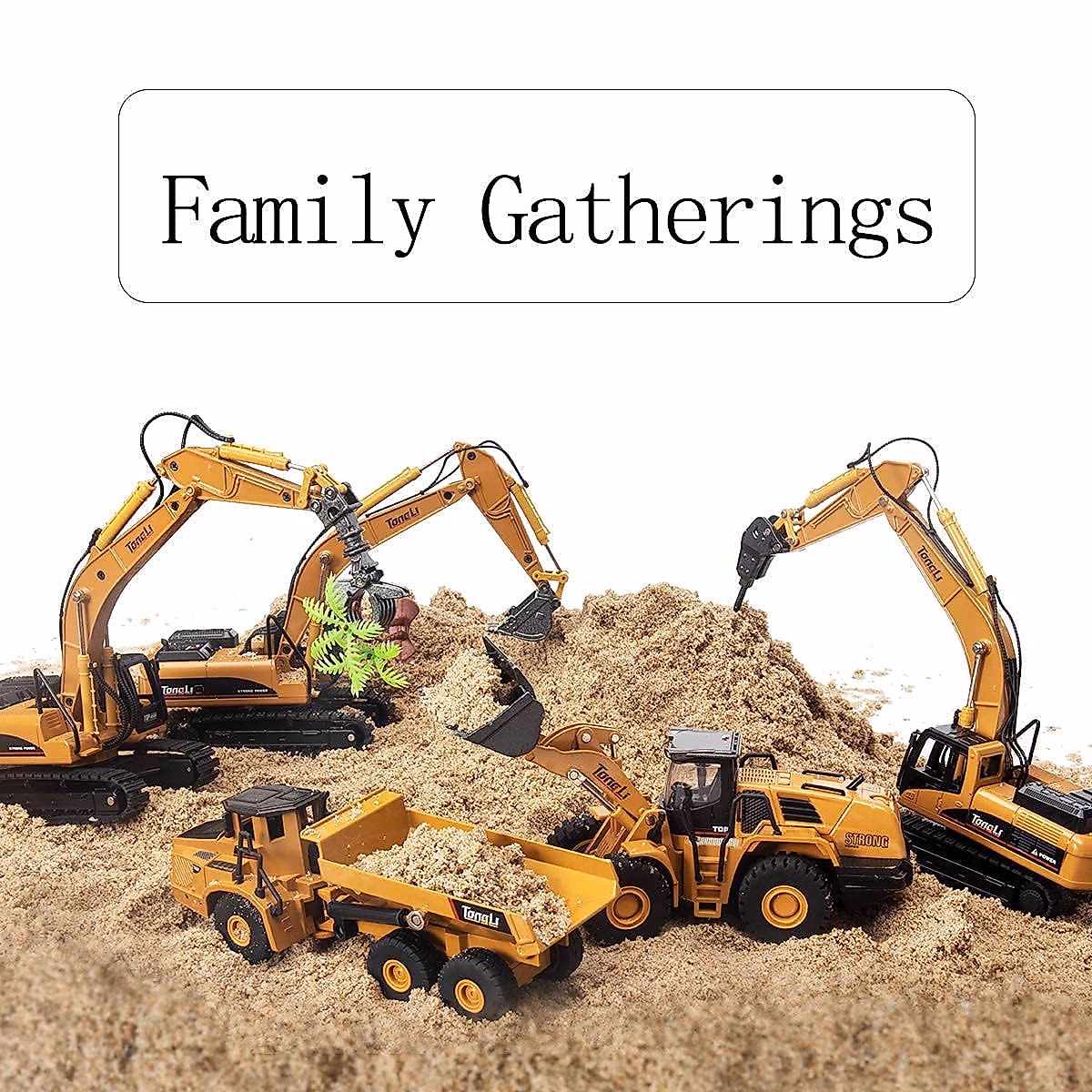 Excavator Toy Alloy Excavator foy Kids Loader Trucks for Boys constructlon Toys for Boys Steel Trucks Great Toddler Toys for 8 Year Old Boys and up… (1713)…