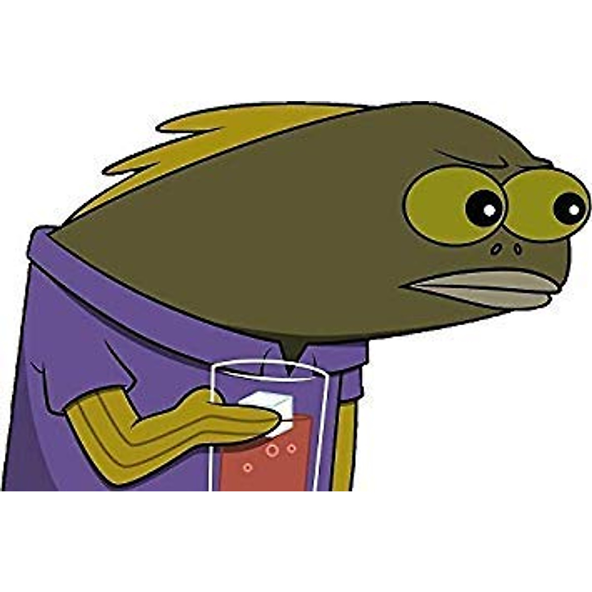 MAGNET Fish Meme Magnetic Car Sticker Decal Refrigerator Metal Magnet Vinyl 5"