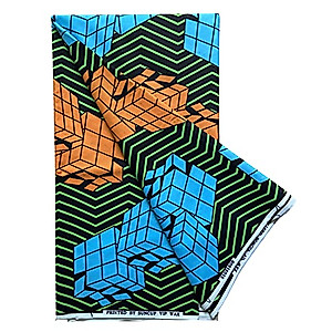 2021 African Ankara Fabric Polyester African Wax Prints Fabric 6 Yards for Party Dress (FP058)