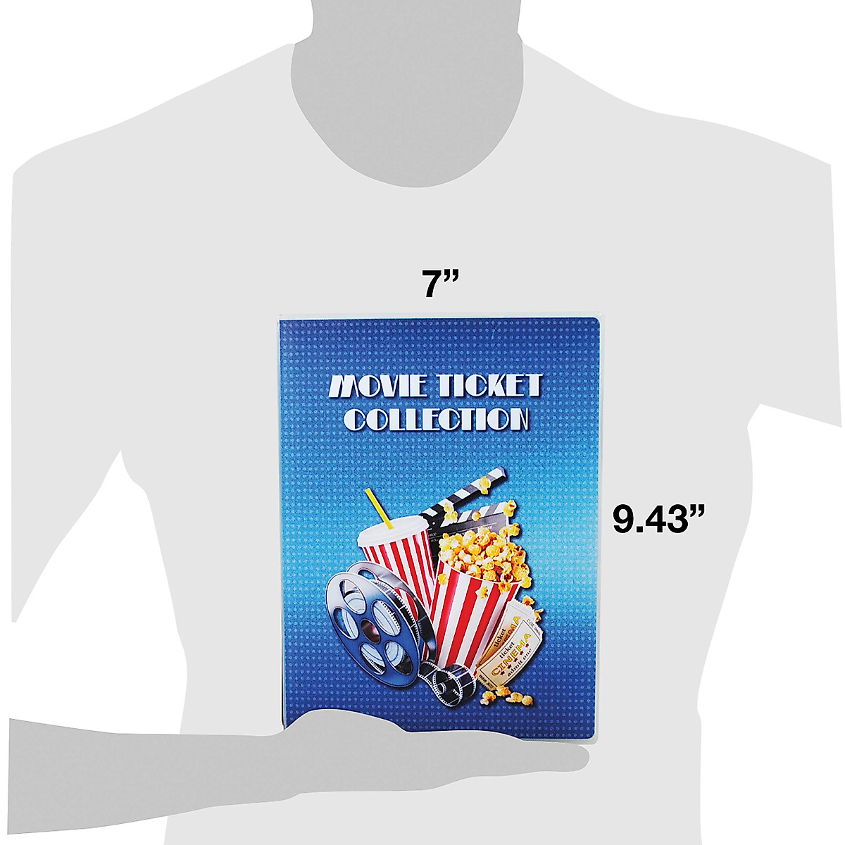 UniKeep® Movie Ticket Collection Case with Acid-Free Pages and Integrated Binder Rings
