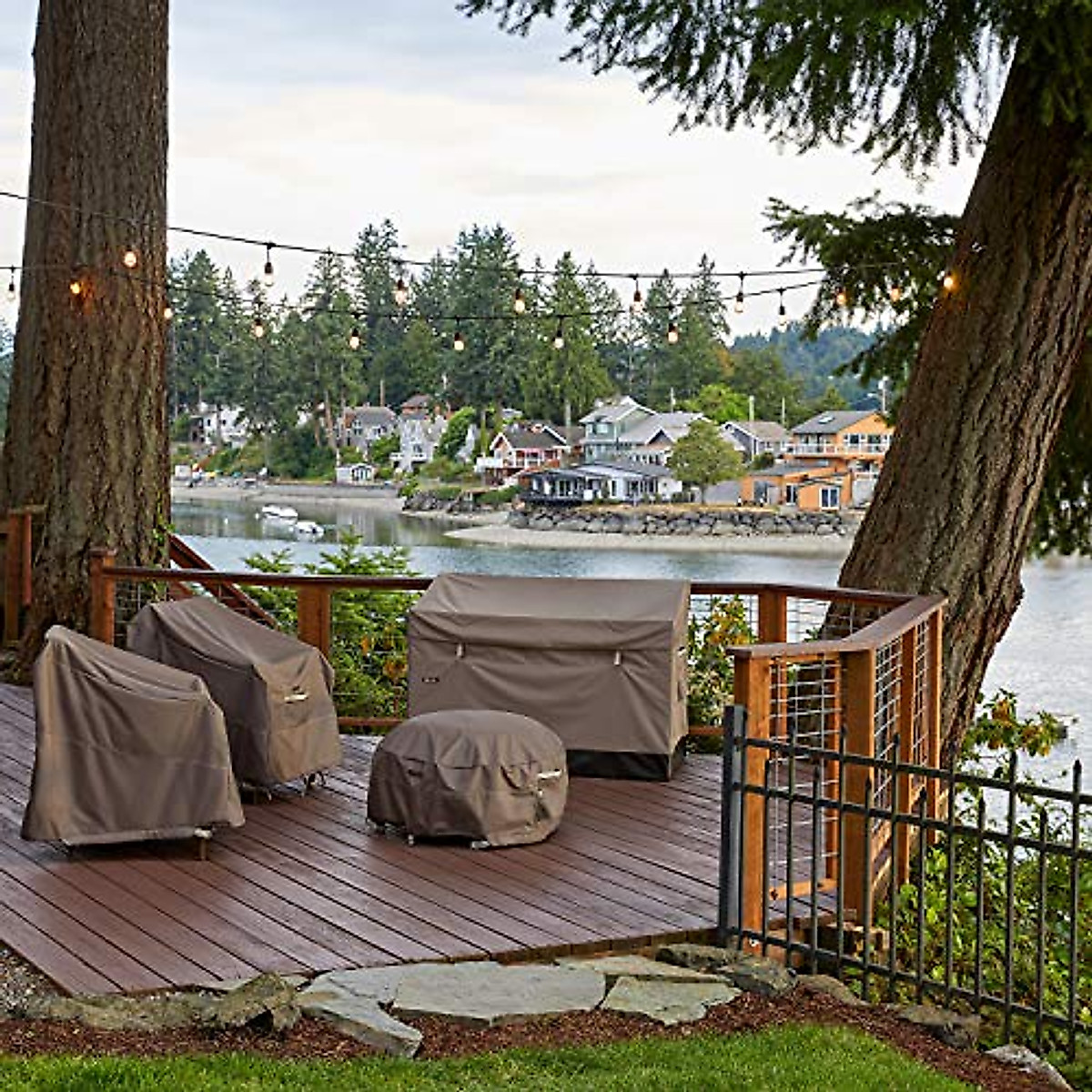 Classic Accessories Ravenna Water-Resistant 133 Gallon Deck Box, outdoor storage box