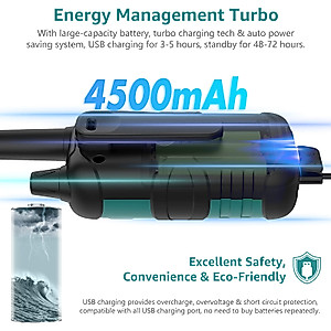 Topsung Walkie Talkies 6 Pack Rechargeable Walkie-Talkies for Adults Long Range Distance FRS 2 Way Radios Walkie Talkies Work Hunting Walkie Talkies with Headsets NOAA 2xUSB Charger 6x4500mAh Battery