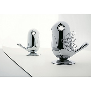 Alessi Chip Paper Clip Holder, One Size, Steel