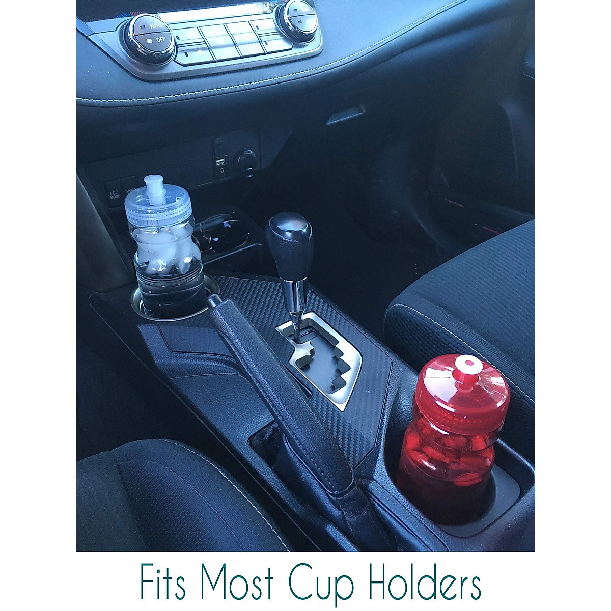 Rolling Sands 24 Ounce BPA-Free Clear/Clear Plastic Water Bottles, Set of 10, Made in USA