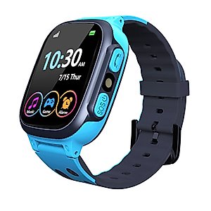 wsgpxtybb Kids Smart Watch Phone-Smartwatch for Kids with Clock Music MP3 Player Video Recorder Camera Games SOS Calculator Alarm (Build-in 4GB SD Card) HD Touchscreen for Age 4-12 Boys Girls Gifts