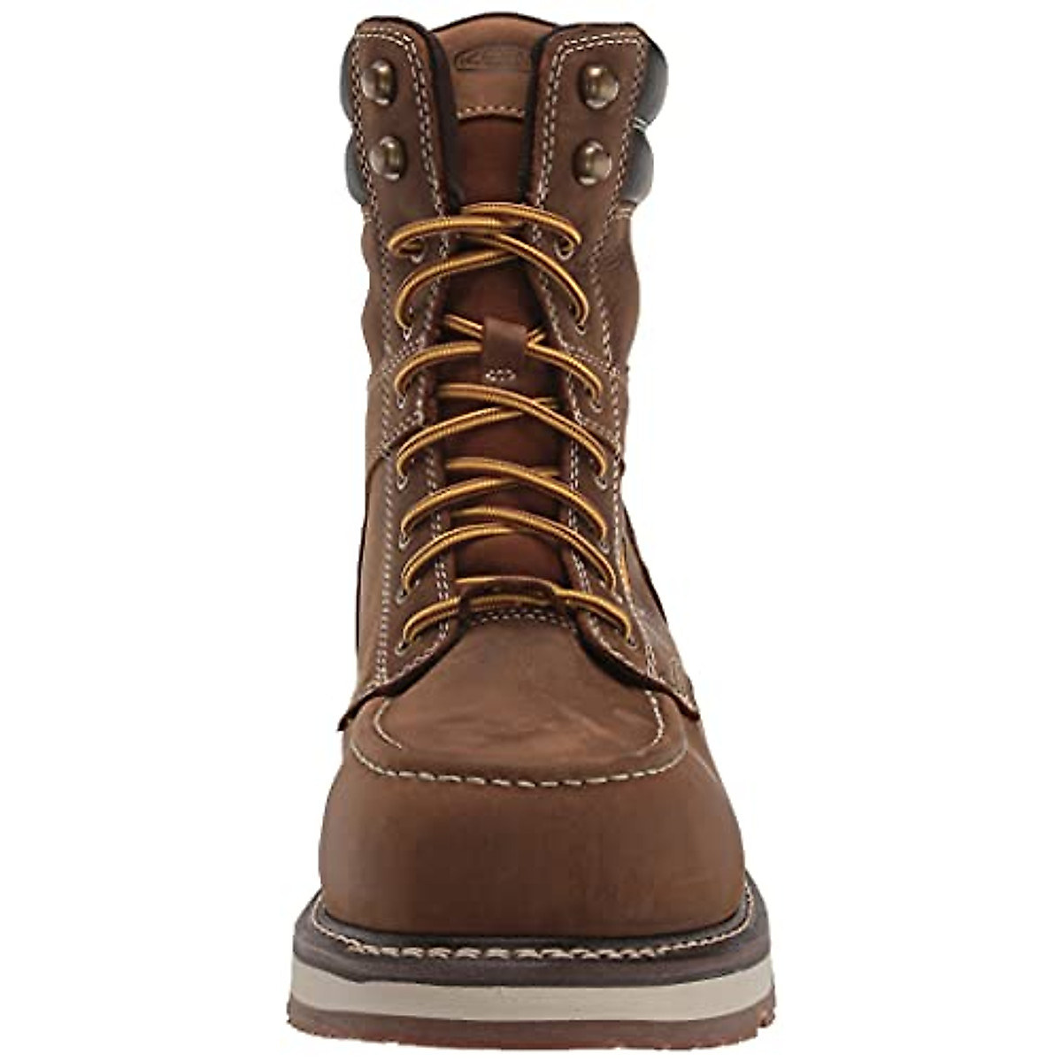 KEEN Utility Men's Cincinnati 8" Waterproof Composite Toe Wedge Work Boots, Belgian/Sandshell, Numeric_11 Wide