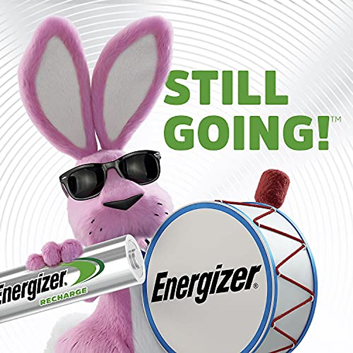 Energizer Rechargeable D Batteries, NiMH, 2500 mAh, 2 Count (NH50BP-2) Green and Silver