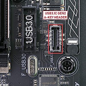 LINKUP - USB 3.2 Gen 2x2 20Gbps USB-C Type Internal Panel Cable Mount Motherboard Header Extension Adapter┃20-Pin A-Key Male with Cover to USB-C Female Connector with PCI Bracket - Right Angle - 60cm