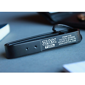 Police Zak Tool ZT55 Tactical Stealth Black Extreme Duty Key Ring Holder