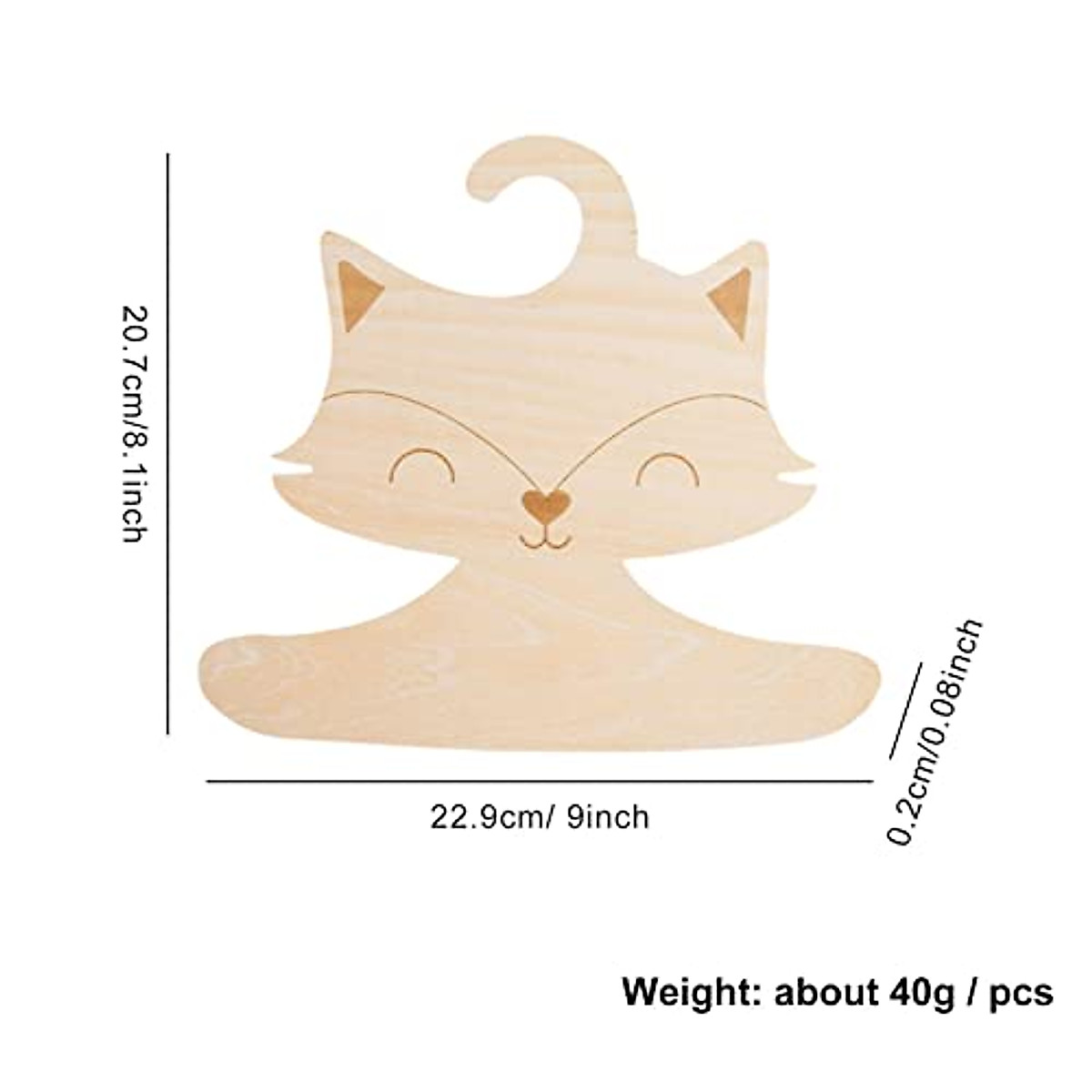 Baby Clothes Hangers - Creative Wooden Baby Hangers for Nursery - Adorable Cartoon Shaped Kids Hangers, Infant Clothes Hangers for Newborn Toddler Unisex Nursery Closet Organizer Set Jmd-us