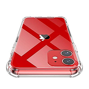 Shamo's iPhone 11 Case, Crystal Clear Anti-Scratch Shock Absorption Cover, TPU Bumper with Reinforced Corners
