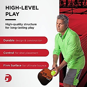 GAMMA Sports 2.0 Pickleball Paddles: Mens and Womens Textured Fiberglass Face Pickle-Ball Racquet - Indoor and Outdoor Racket: Fusion Red, ~8 oz