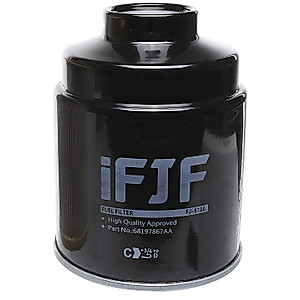 iFJF 68197867AA 68157291AA Fuel Filter and 5083285AA Oil Filter Replacement for Ram 6.7L 2013-2018 2500 3500 4500 5500 Diesel Engines Replaces 68065608AA FS53000 68197867AB 5016547AA