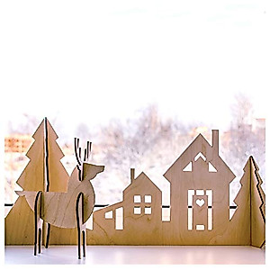 LotFancy Plywood Sheets for Crafts, 14pc Blank Unfinished Basswood Sheets, Thin Rectangle Wood Board Cutouts Pieces, 2 Sizes - 12Pc 150x100mm (6x4in), 2Pc 300x200mm (12x8in)