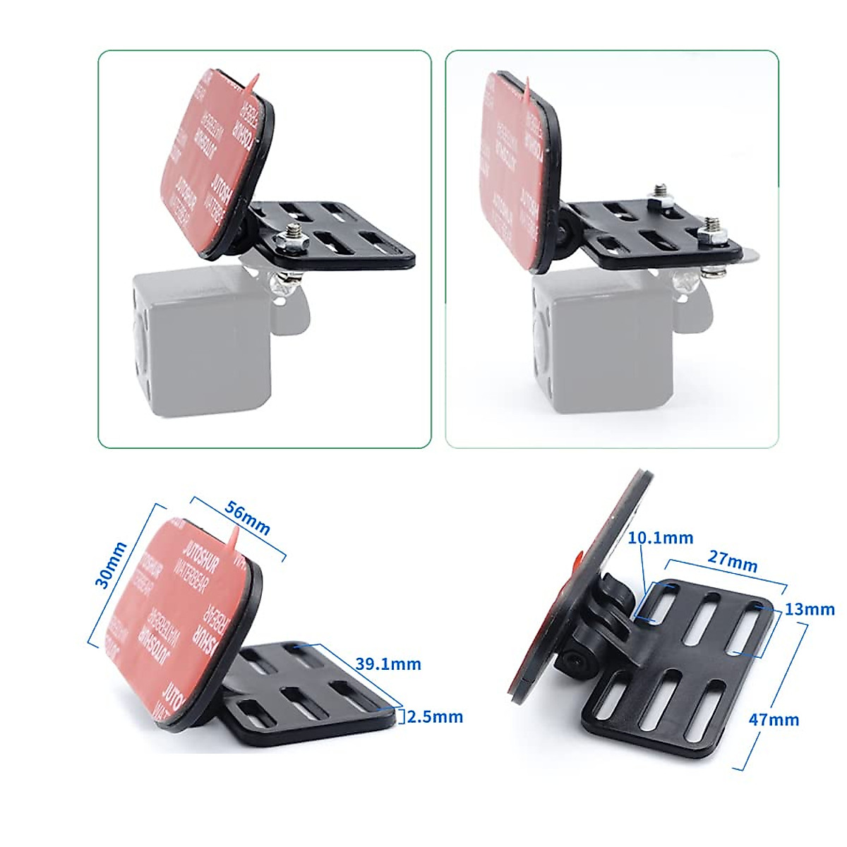JUTOSHUR Car Rear Camera Holder Rear Window Windshield Bracket for Most Rear Camera Dash Cam