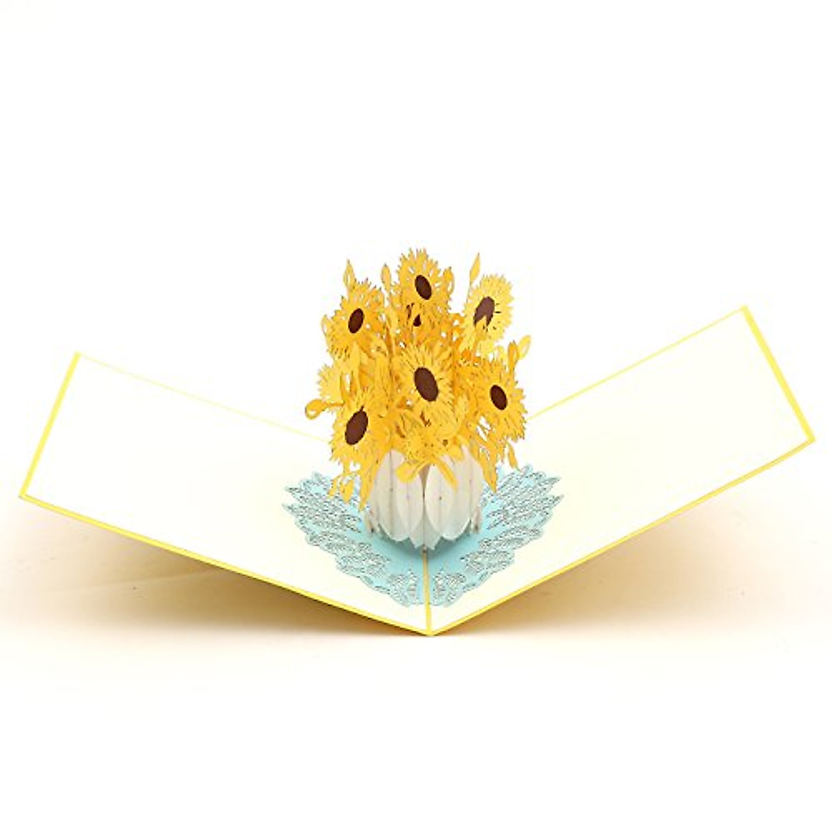 Liif 3D Greeting Pop Up Get Well Card, Get Well Soon Card (Sunflower)