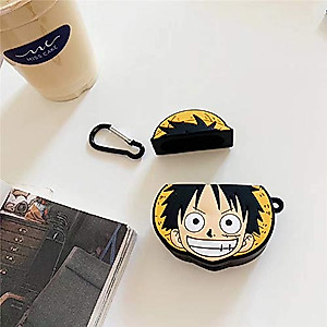 BONTOUJOUR Case Compatible with AirPods 1/2, Creative Anime Hat Hero Boy Earphone Case, Stylish Silicone Earphone Protection Skin for AirPods 1/2 +Hook