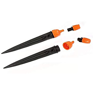 CTKcom Micro Spray Adjustable 360 Degree Water Flow Irrigation Drippers on Stake Emitter Drip System,Pack of 25