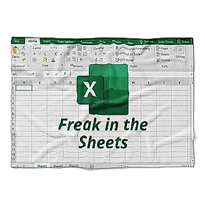 Jschlatt Freak in The Sheets, Funny, Excel Spreadsheet Throw Blanket for Women Men 60" x 50" (150cm x 130cm)